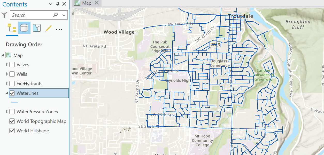 Updating Water Line Connections | Spatialnode